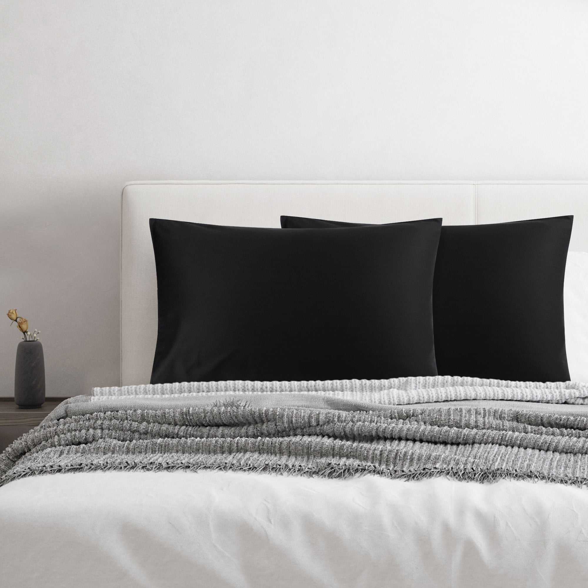 Unique Bargains Breathable Cotton Envelope Closure Pillowcases 2 Pcs ...