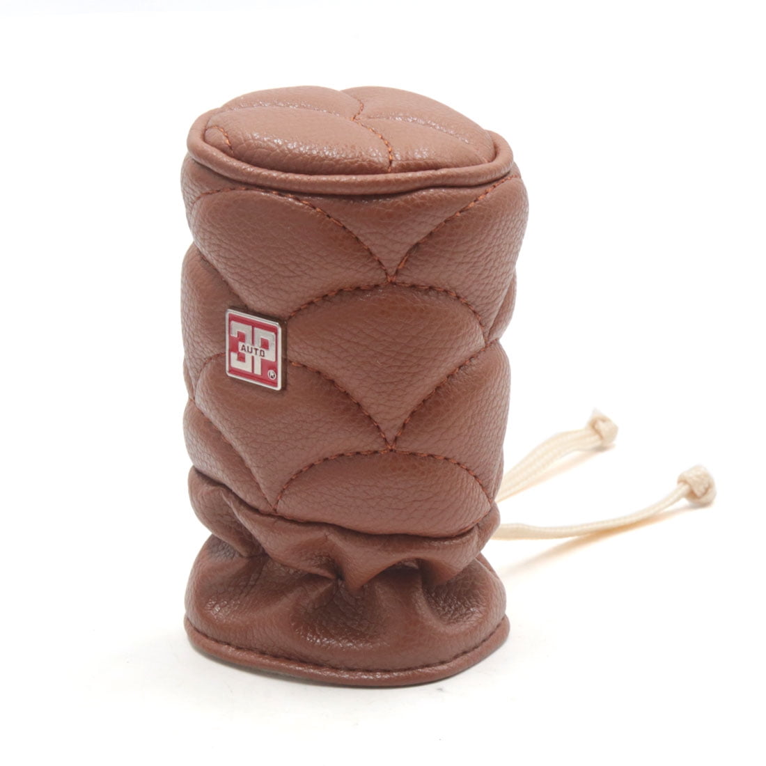 Unique Bargains Brown Drawstring Closure Gear Shift Knob Shifter Lever ...