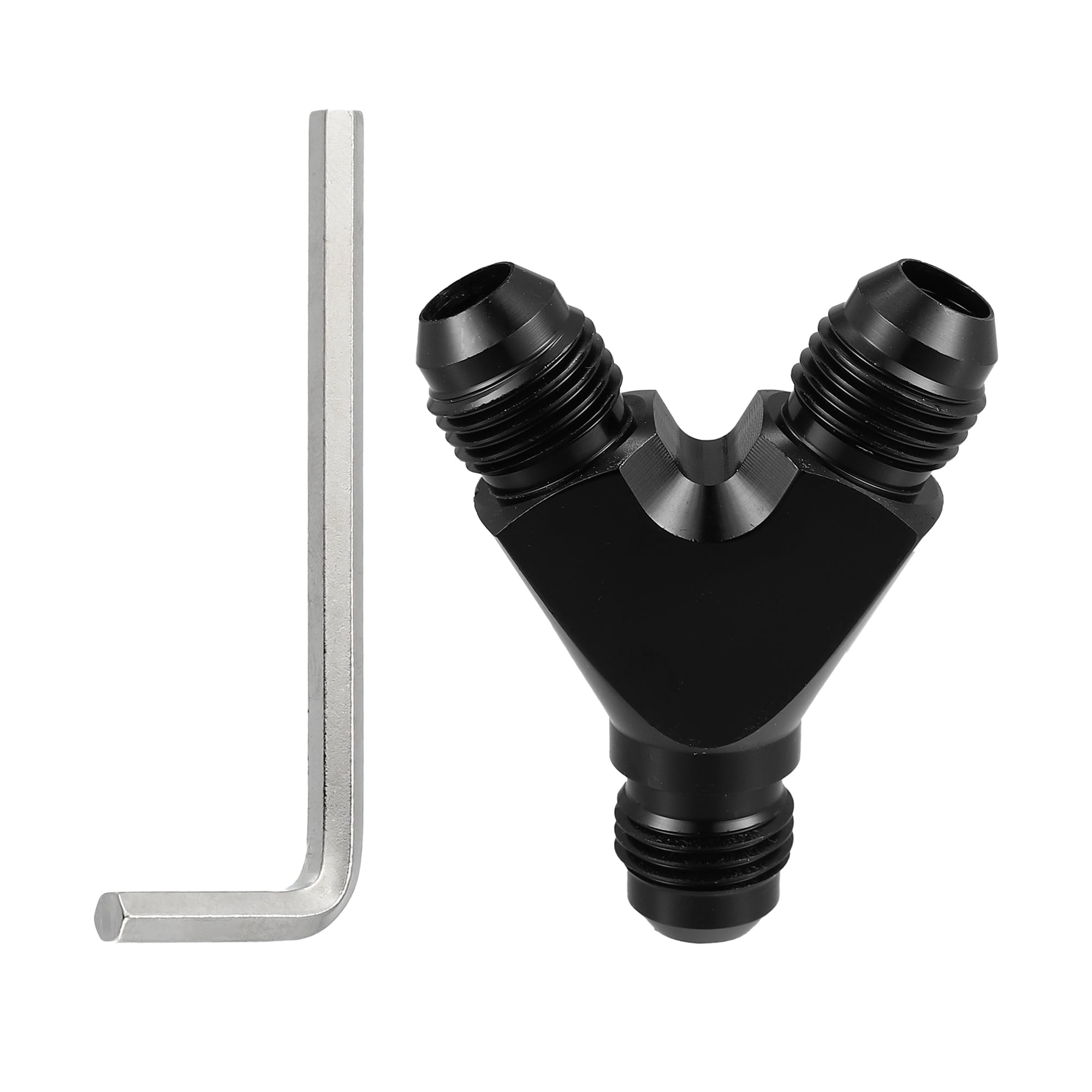 Unique Bargains Car 6AN Y Shaped Adapter Block Coupler Union Fitting ...