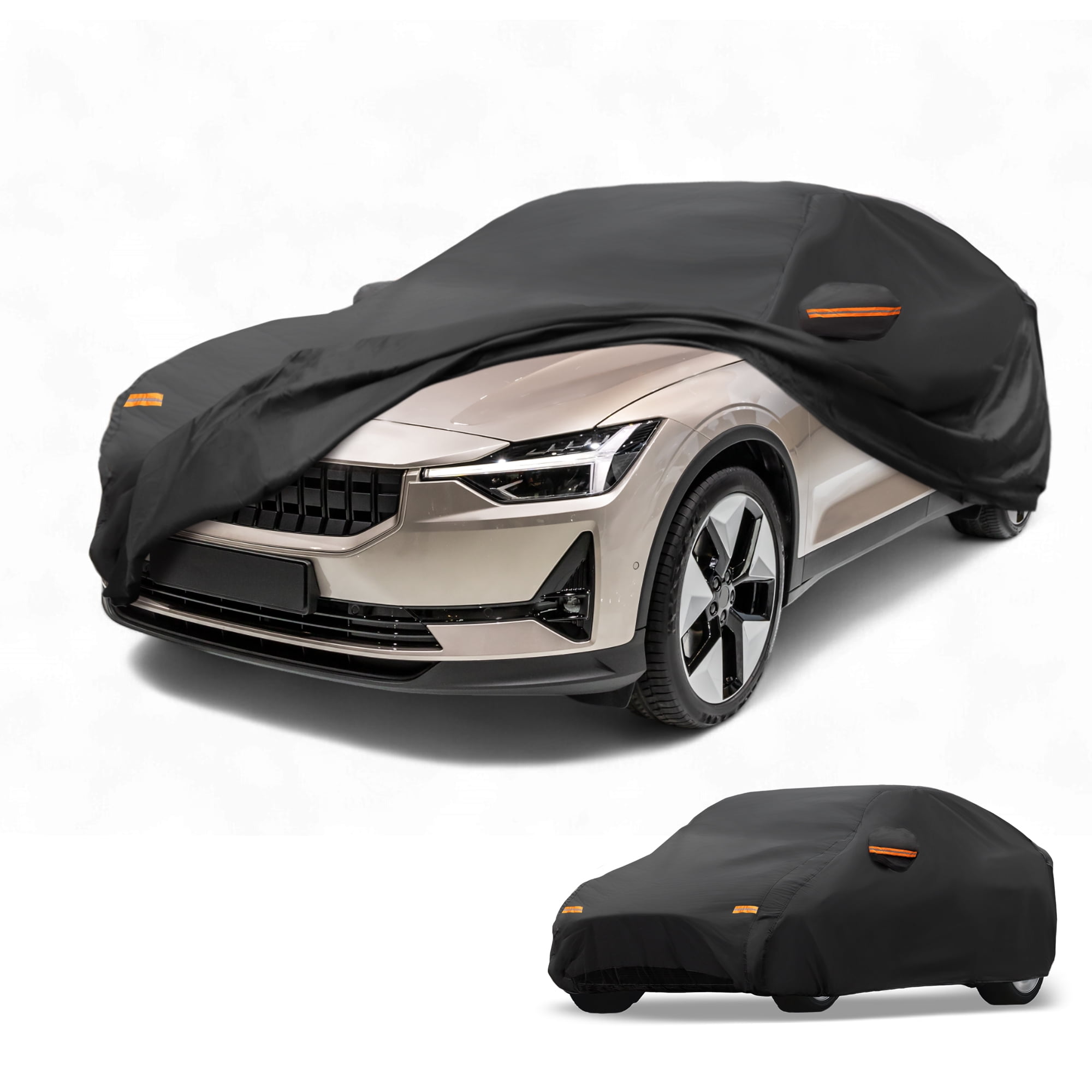 Unique Bargains Car Cover Aluminum Film Black for Polestar 2 186.61"x57 ...