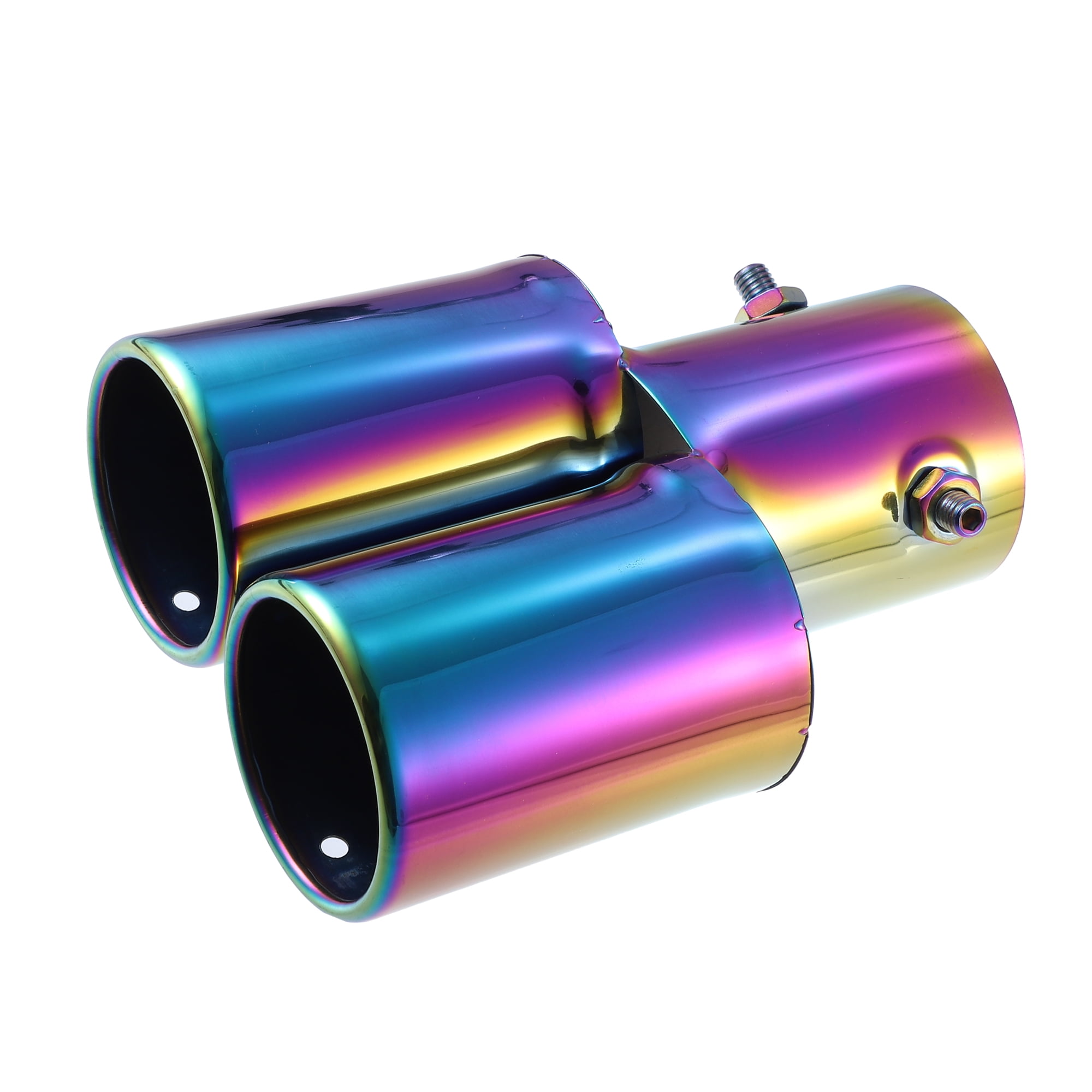 Unique Bargains Car Dual Exhaust Tip Pipe Double Outlet Applicable ...