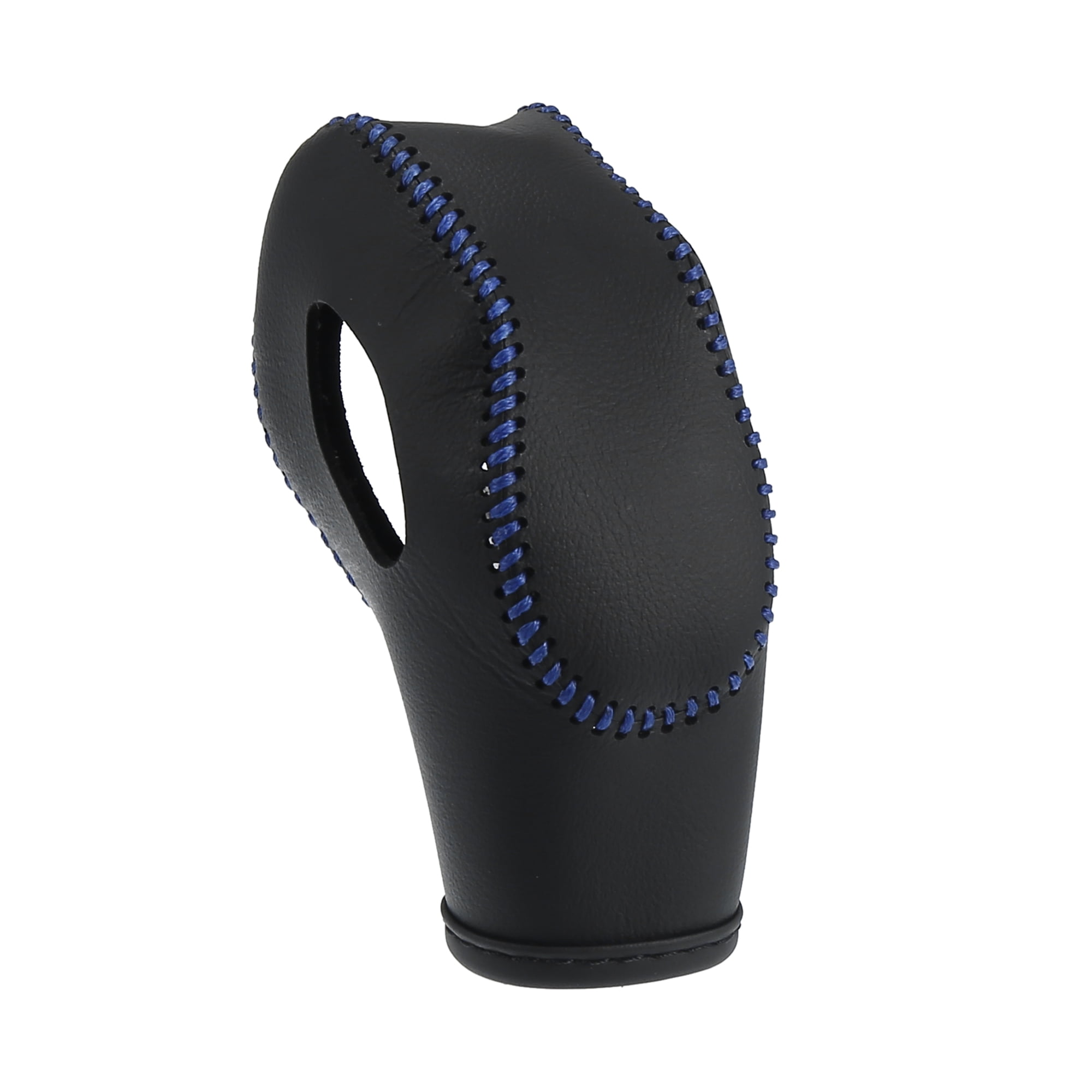 Unique Bargains Car Faux Leather Black Gear Shift Knob Cover Automatic ...