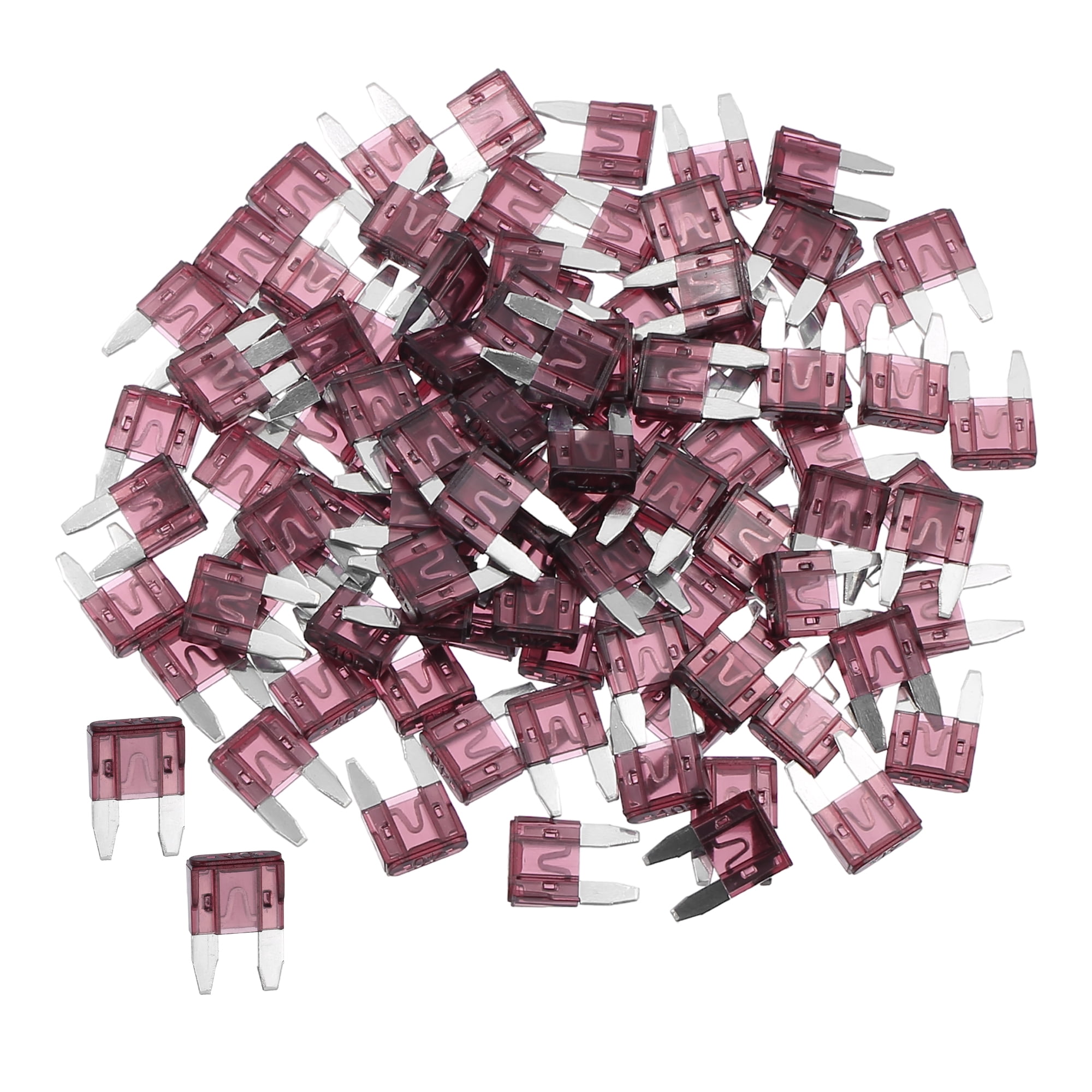 Unique Bargains Car Fuse Blade Style Fuses 40A Mini Fuse Durable Short ...