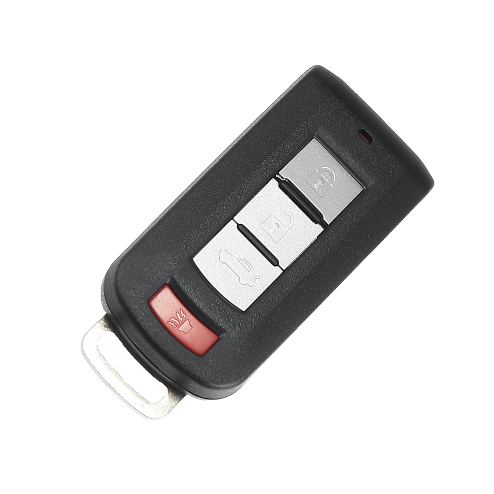 Unique Bargains Car Key Fob Shell 4 Button Black Remote Control Key ...