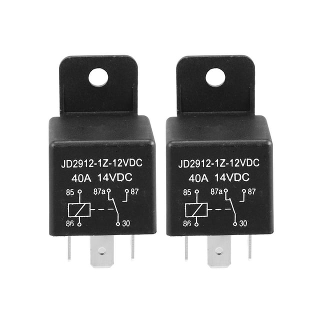 Unique Bargains Car Relay 5 Pin 12V 40Amp SPST Model JD2912-1Z-12VDC ...