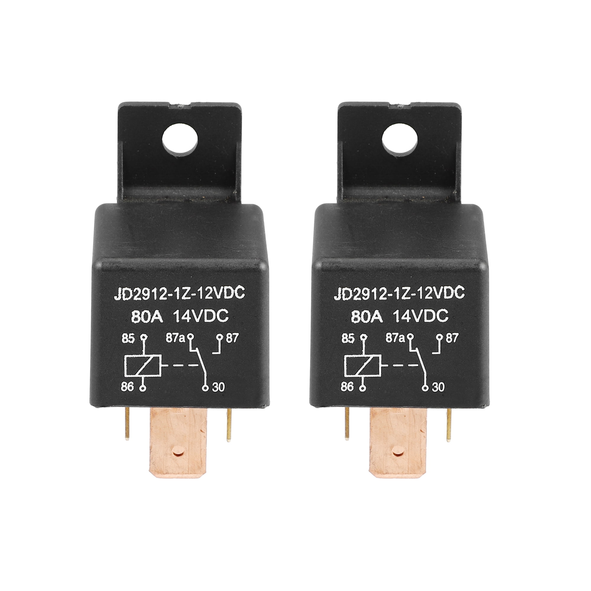 Unique Bargains Car Relay On/Off Normally Open 5 Pin 12V 80Amp SPST ...