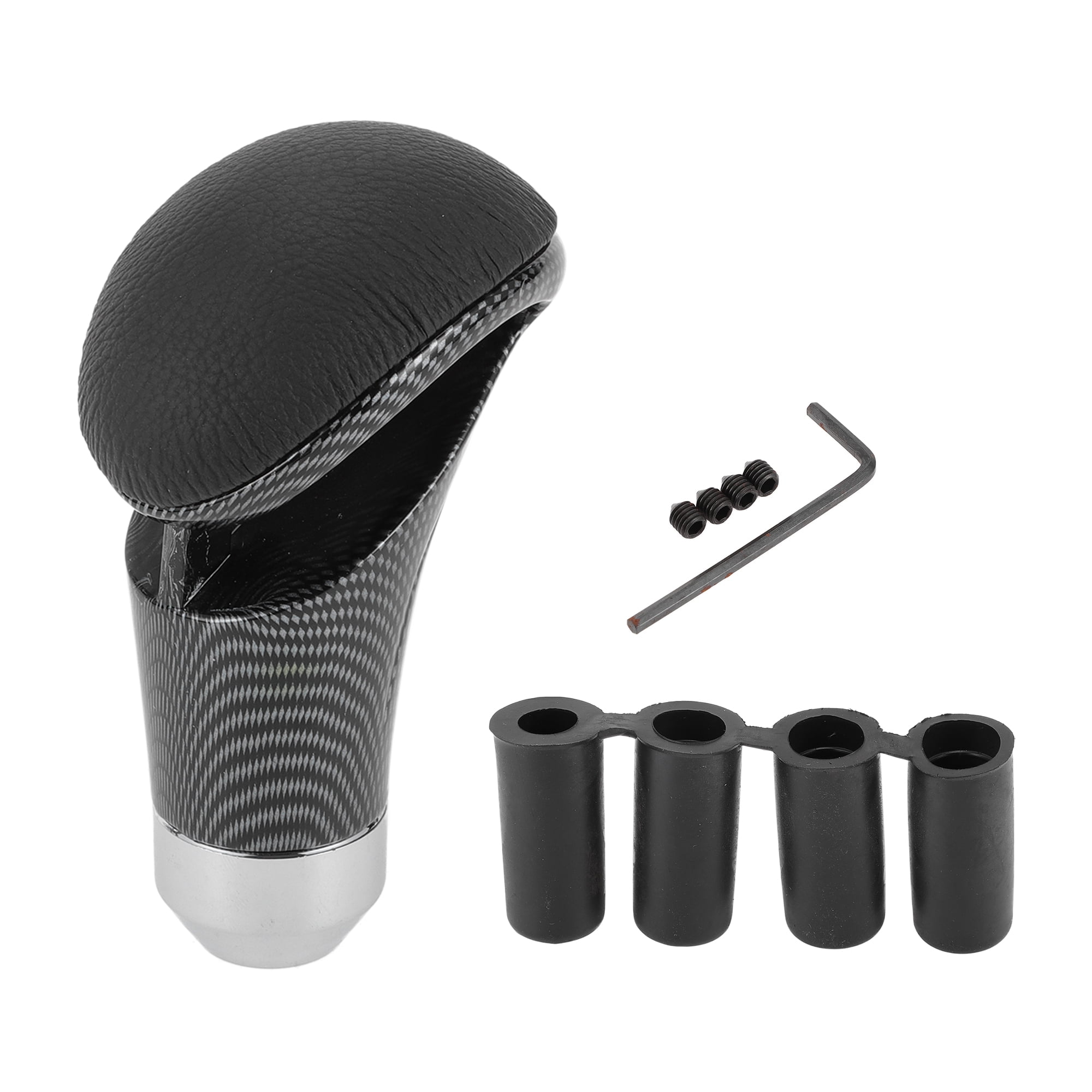 Unique Bargains Car Shift Knob Universal Gear Shifter Knob Faux Leather ...