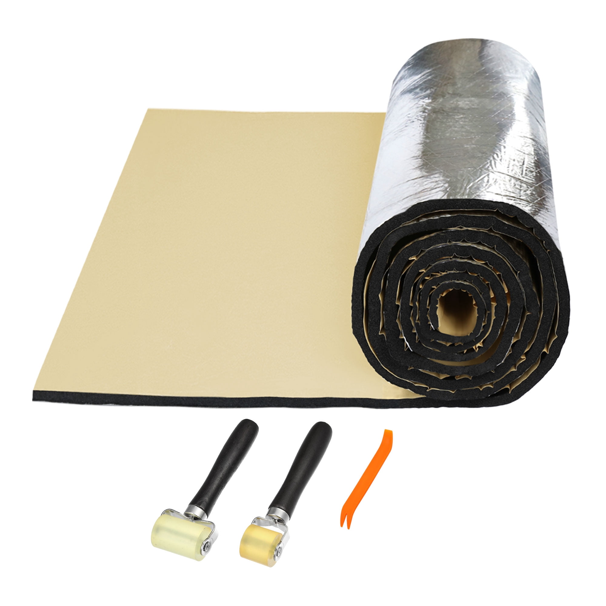 Unique Bargains Car Sound Insulation Mat 10mm Door Hood Engine Heat ...