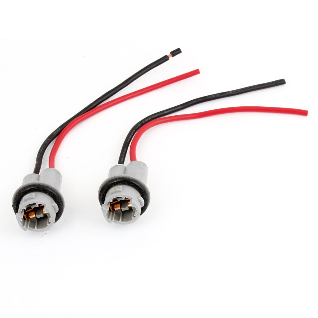 Unique Bargains Car T15 Reverse Stop Light Bulb Socket Extension 2pcs ...