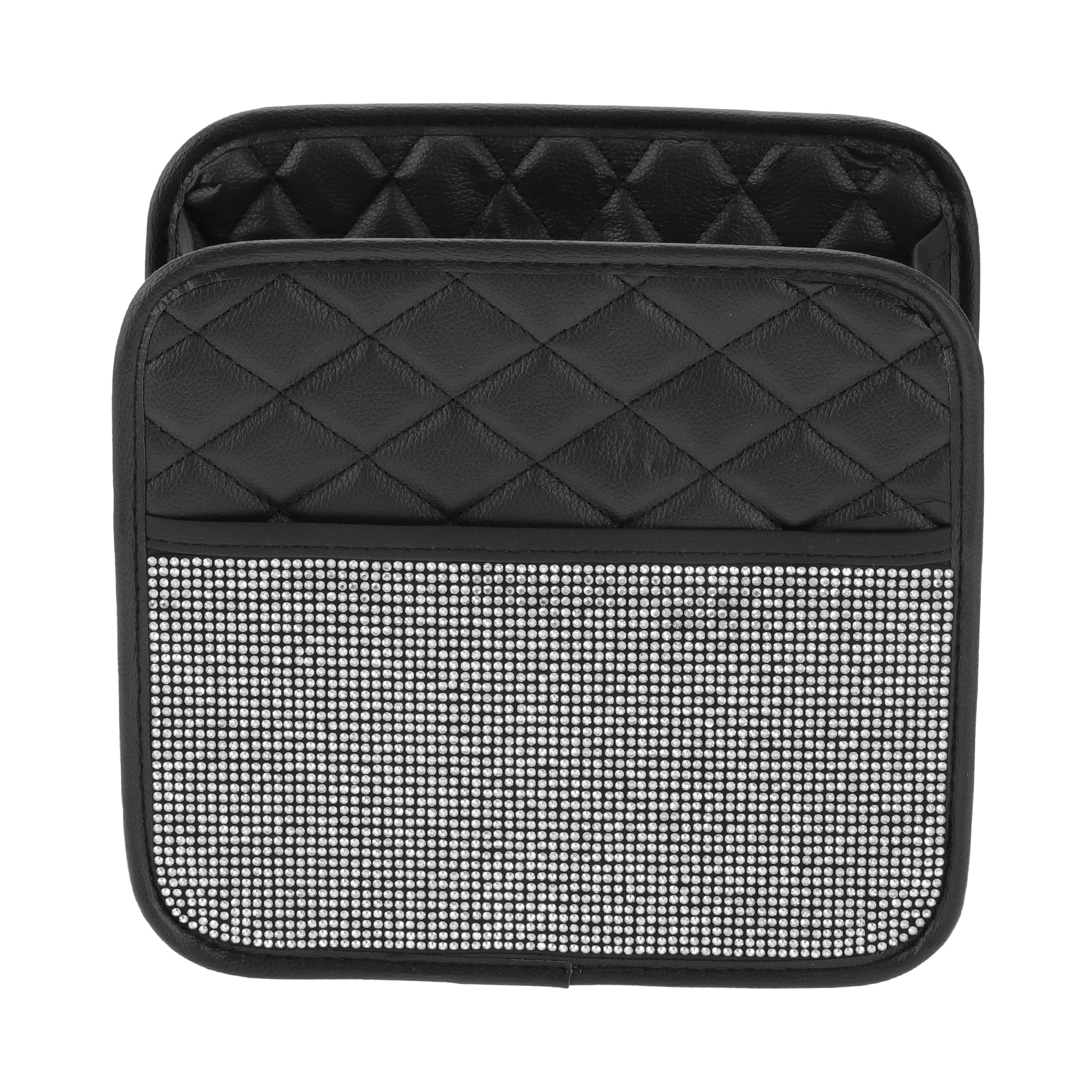 Unique Bargains Car Trash Can Hanging Front Rear Seats Faux Leather ...