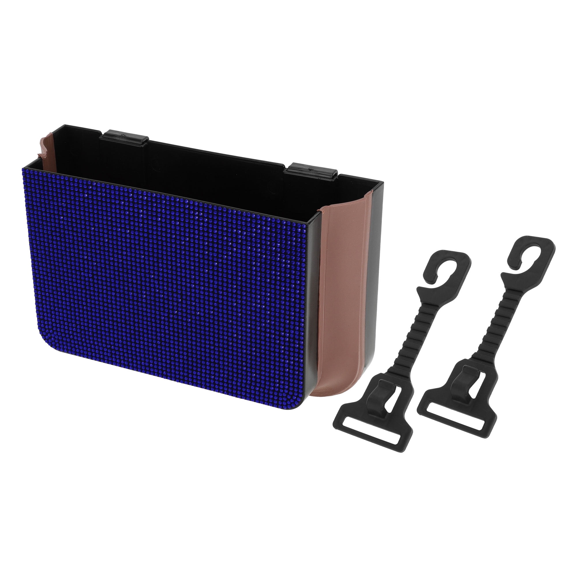 Unique Bargains Car Trash Can Portable Front Seats Trash Bin Blue 1 Pc ...