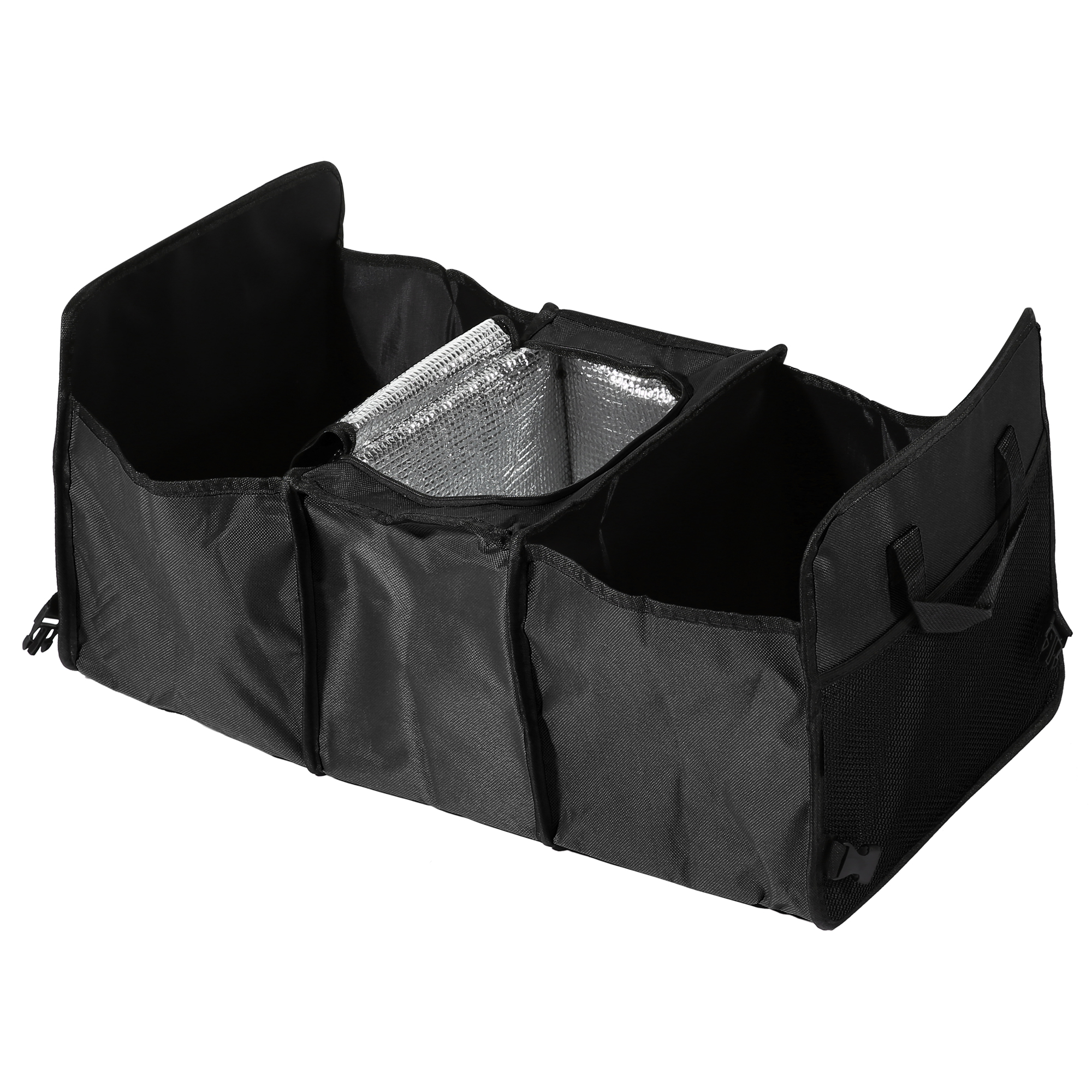 Unique Bargains Car Trunk Foldable Organizer Mesh Storage Pockets ...