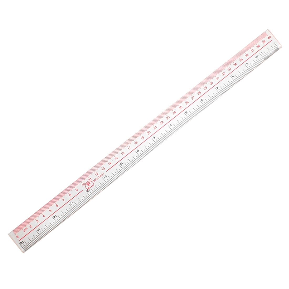 Unique Bargains Carpenter Clear Plastic 40cm 15 Inch Straight Ruler New ...