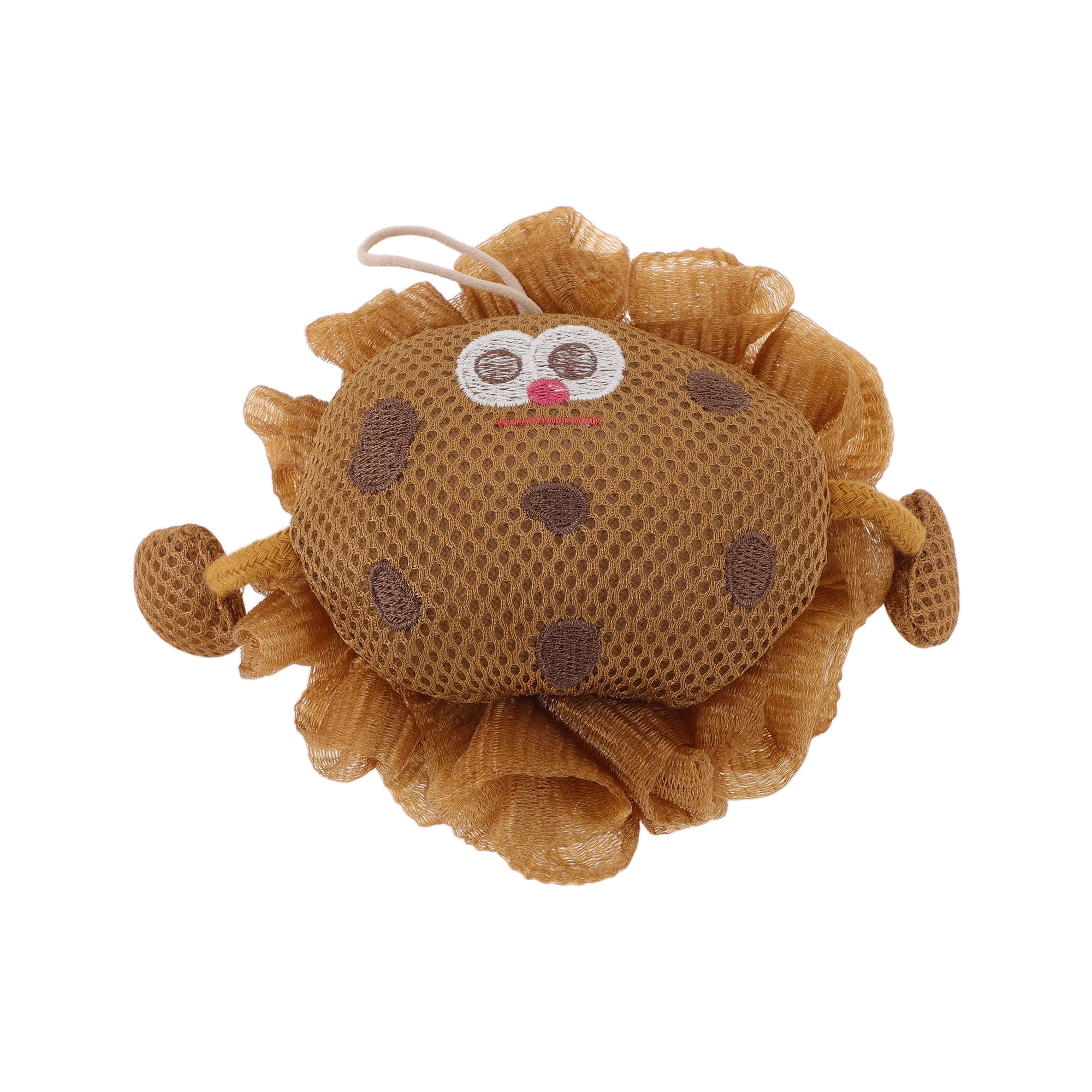 Unique Bargains Cartoon Bath Sponge Body Scrubber for Shower 1 Pc Brown ...