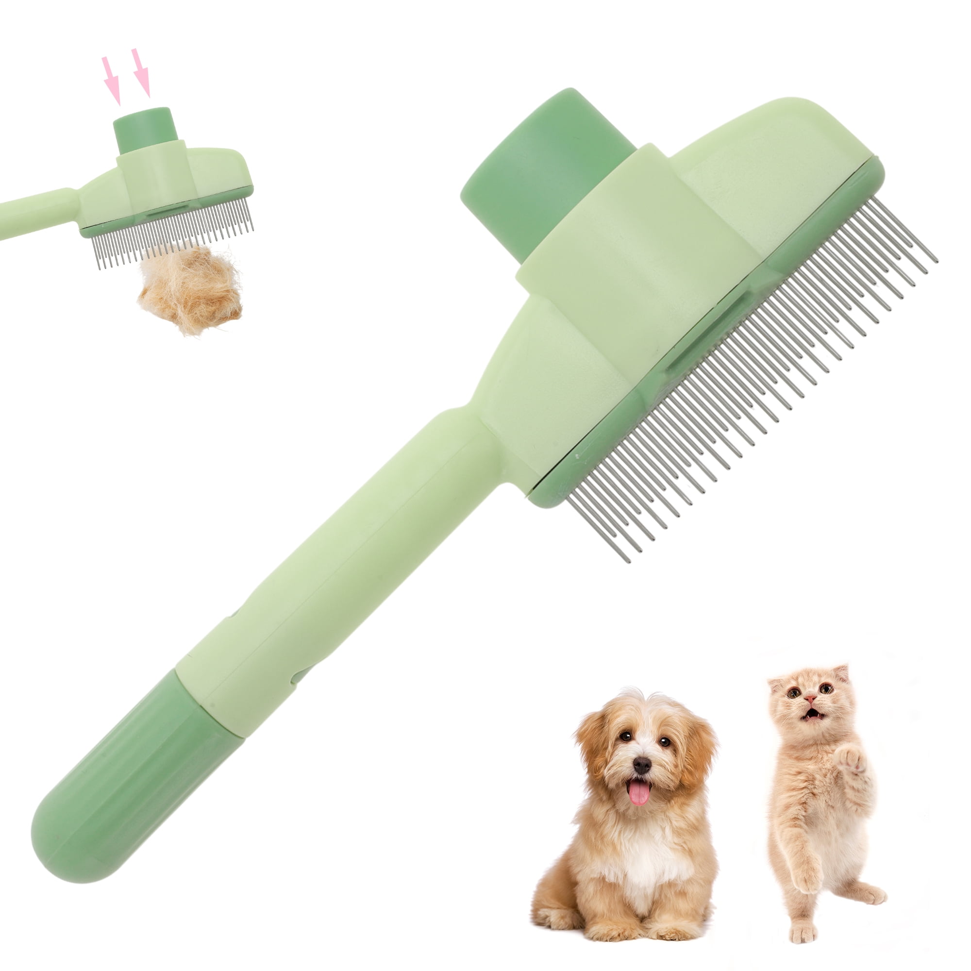 Unique Bargains Cat Comb Pet Hair Removal Comb Flea Comb Cat Grooming ...