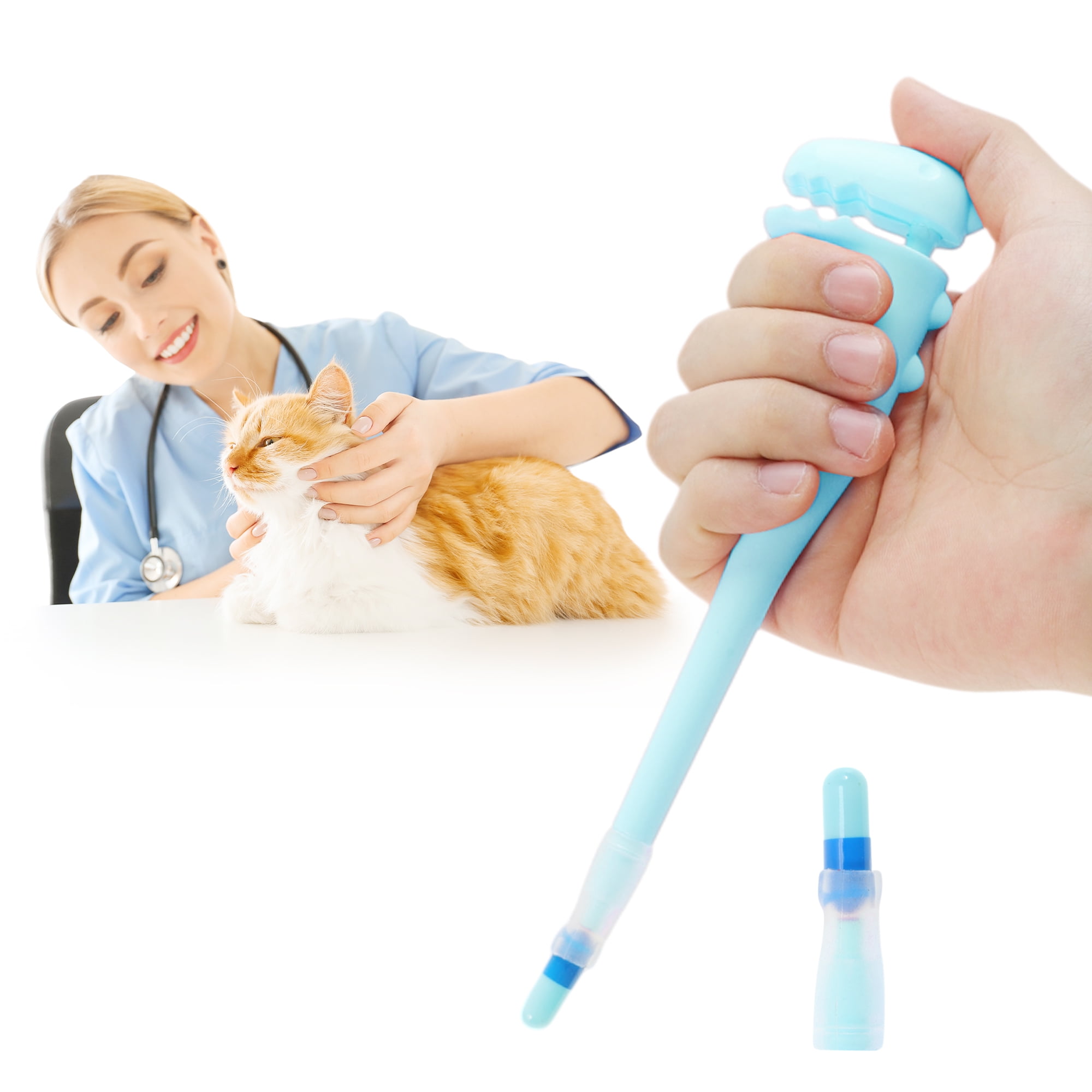 Unique Bargains Cat Pill Shooter Safe & Easy Pill Popper with 2 Premium ...