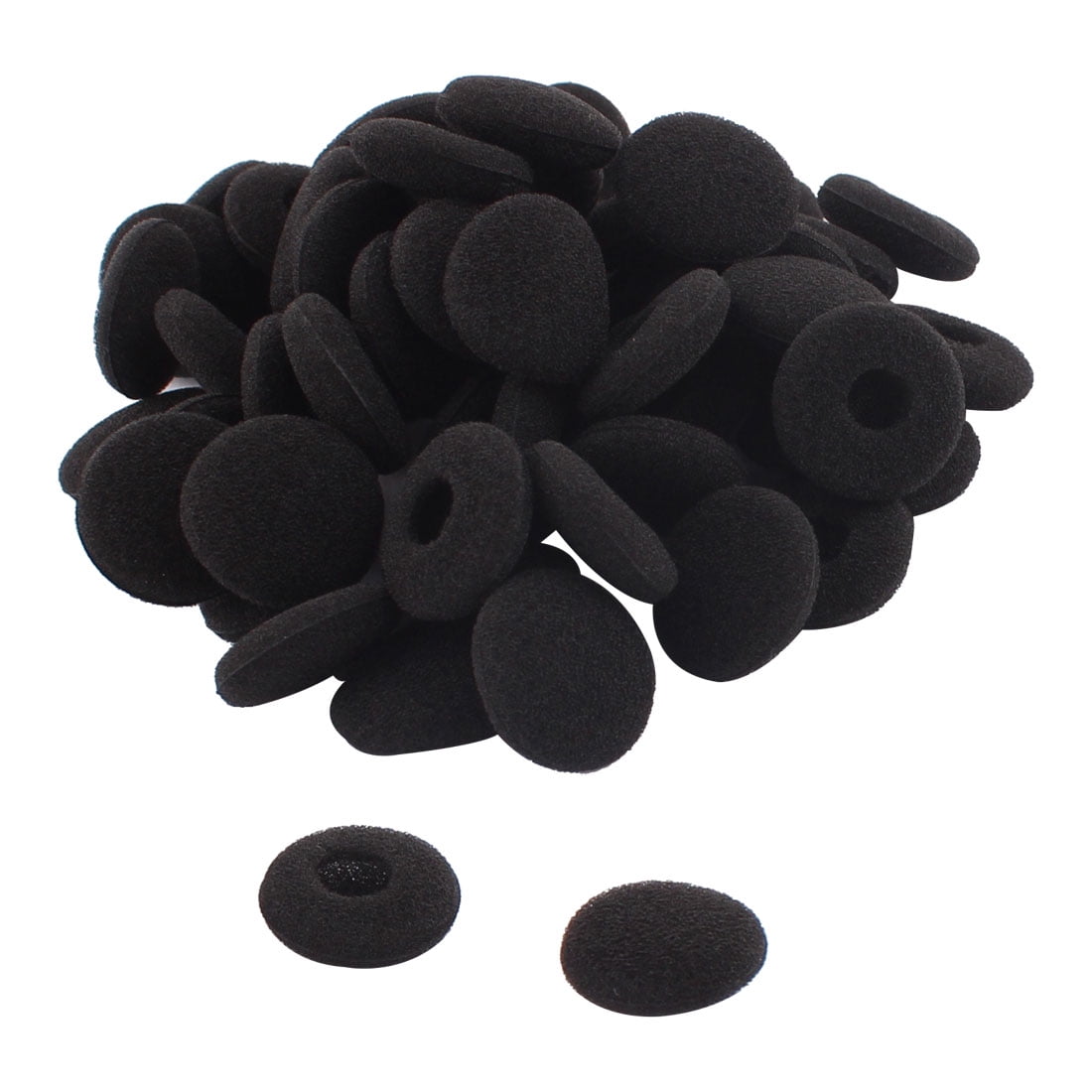 Unique Bargains Cellphone MP3 Headphone Earbud Covers Cushions, Black ...