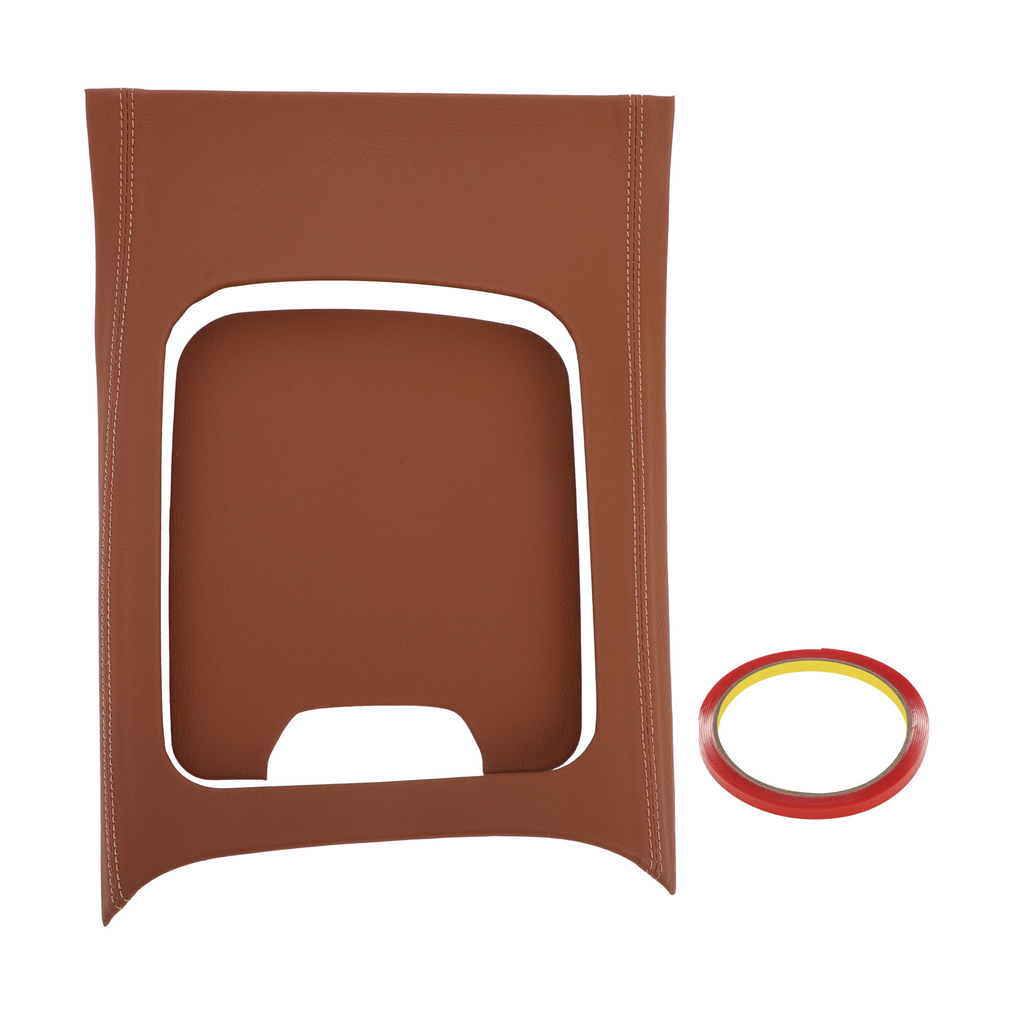 Unique Bargains Center Console Panel Faux Leather Sticker for Mercedes ...