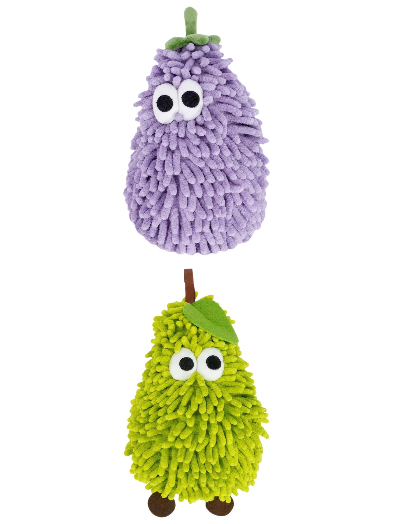 Unique Bargains Chenille Hanging Hand Towel with Cute Fruit Pattern ...