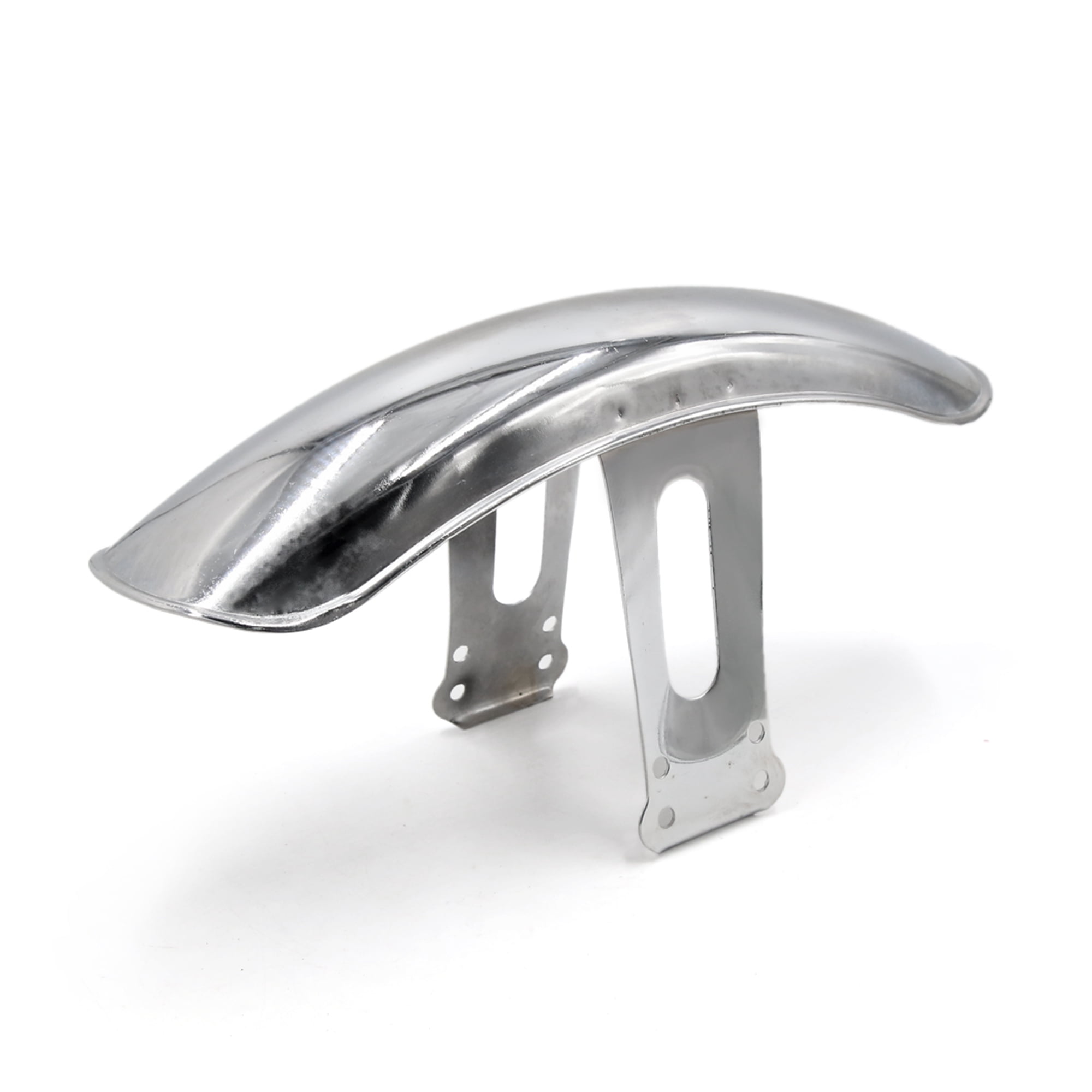Unique Bargains Chrome Plating Metal Front Mud Sand Fender Motorcycle ...
