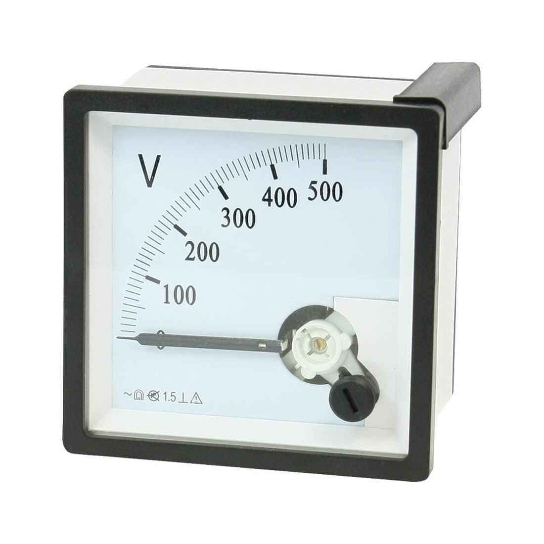 Unique Bargains Class 1.5 0-500V Screw Mounted Square Voltage Volt Test ...