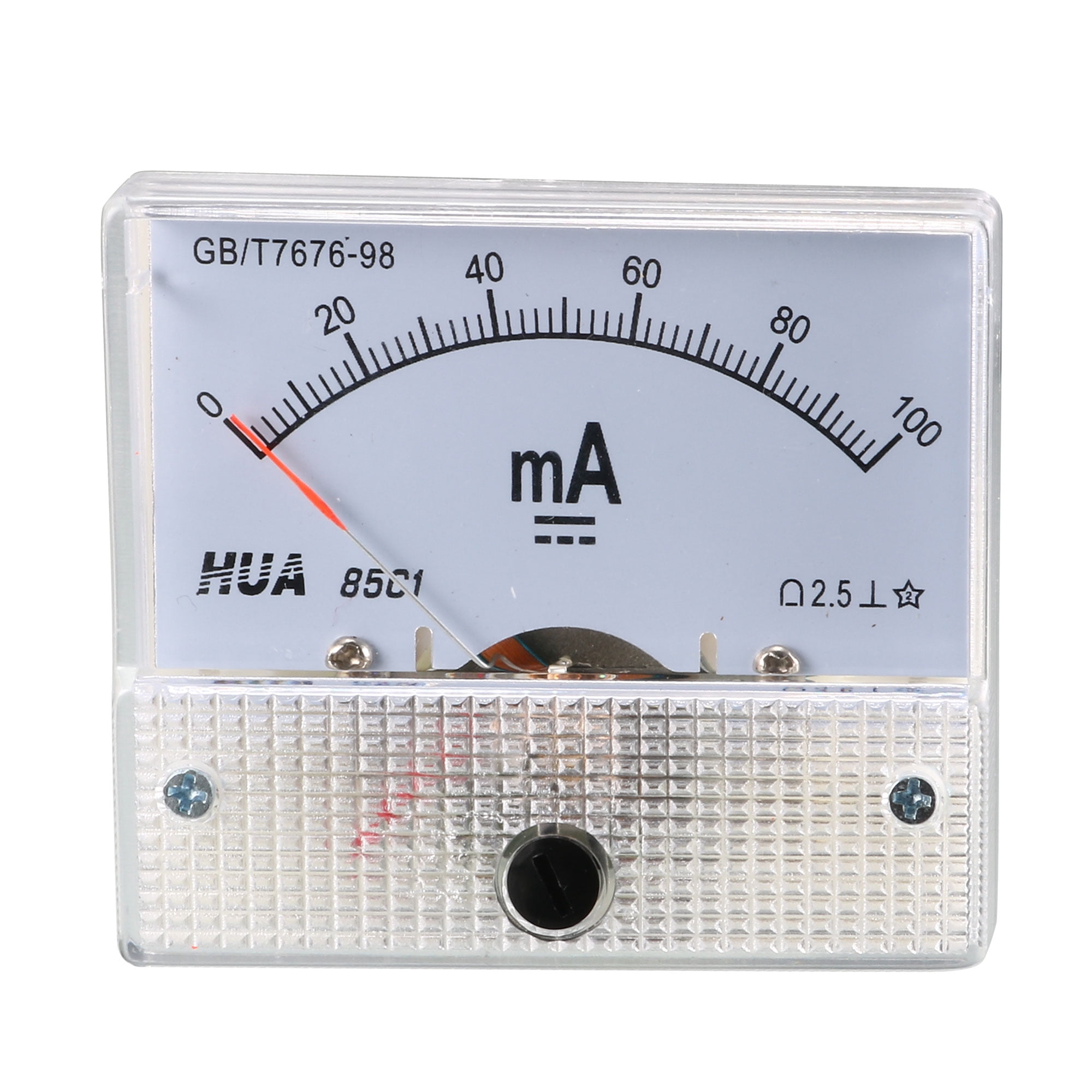 Unique Bargains Class 2.5 Accuracy DC 0-100mA Analog Current Panel ...