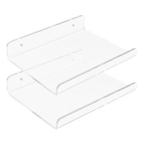 "Upsimples 15"" Acrylic Floating Shelves Set of 4, Modern Wall Mounted ...