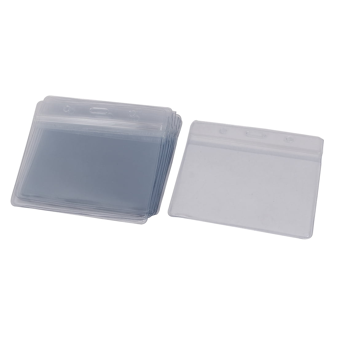Unique Bargains Clear Plastic Exhibition Worker Name Tag Position Badge ...