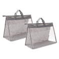 Unique Bargains Clear Purse Storage Organizer Dustproof Cover Light ...
