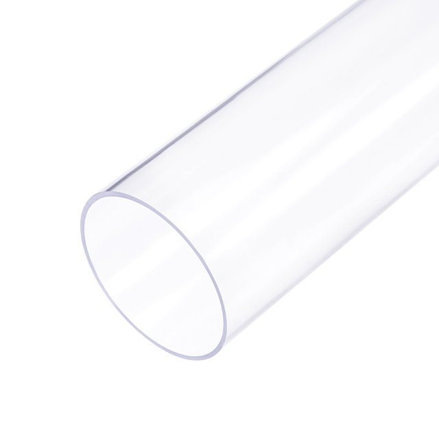 Unique Bargains Clear Rigid PVC Pipe 36mm ID x 38mm x 0.5m Round Tube ...