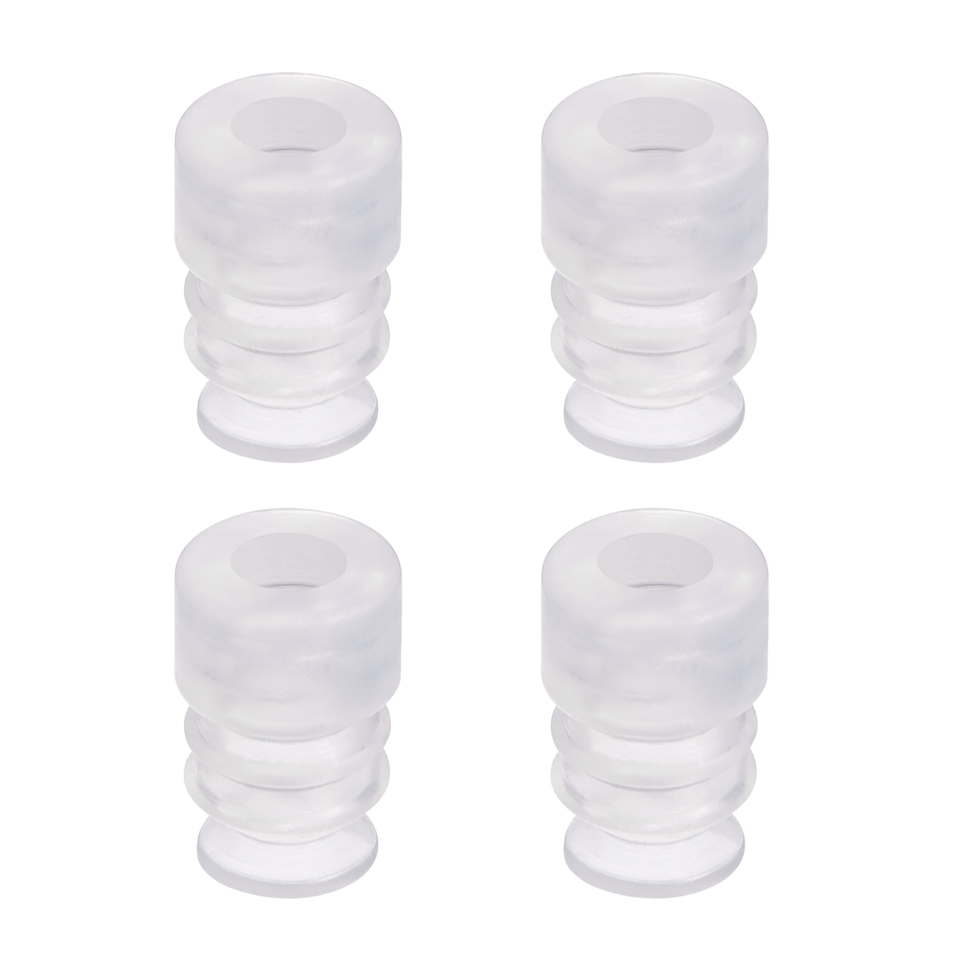 Unique Bargains Clear Silicone Waterproof Vacuum Suction Cup 8x5mm ...