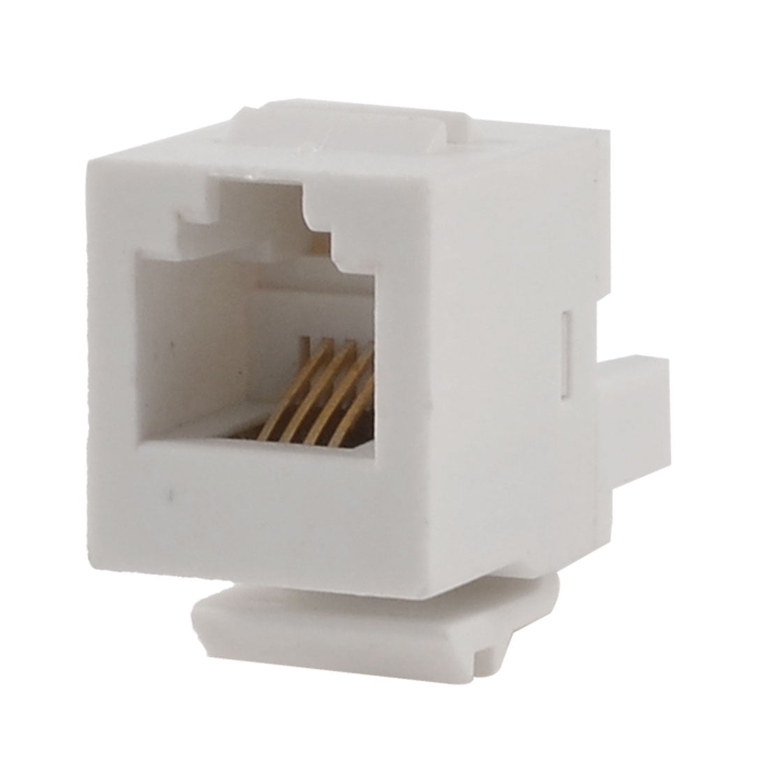 Unique Bargains Clip In RJ11 Telephone Modular Jack Module Replacement ...