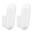 Unique Bargains Coat Rack Wall Mount Aluminum Coat 2 Hooks Hat Rack for ...