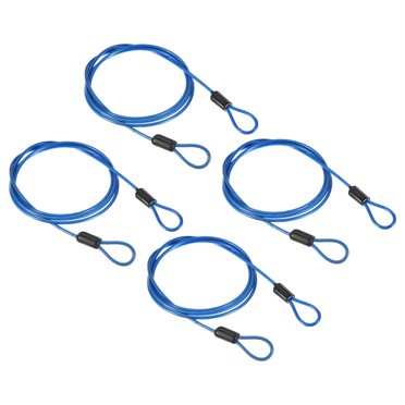 Security Cable 2.5mm x 1m/3.3ft Coated Luggage Lock Wire Rope with ...