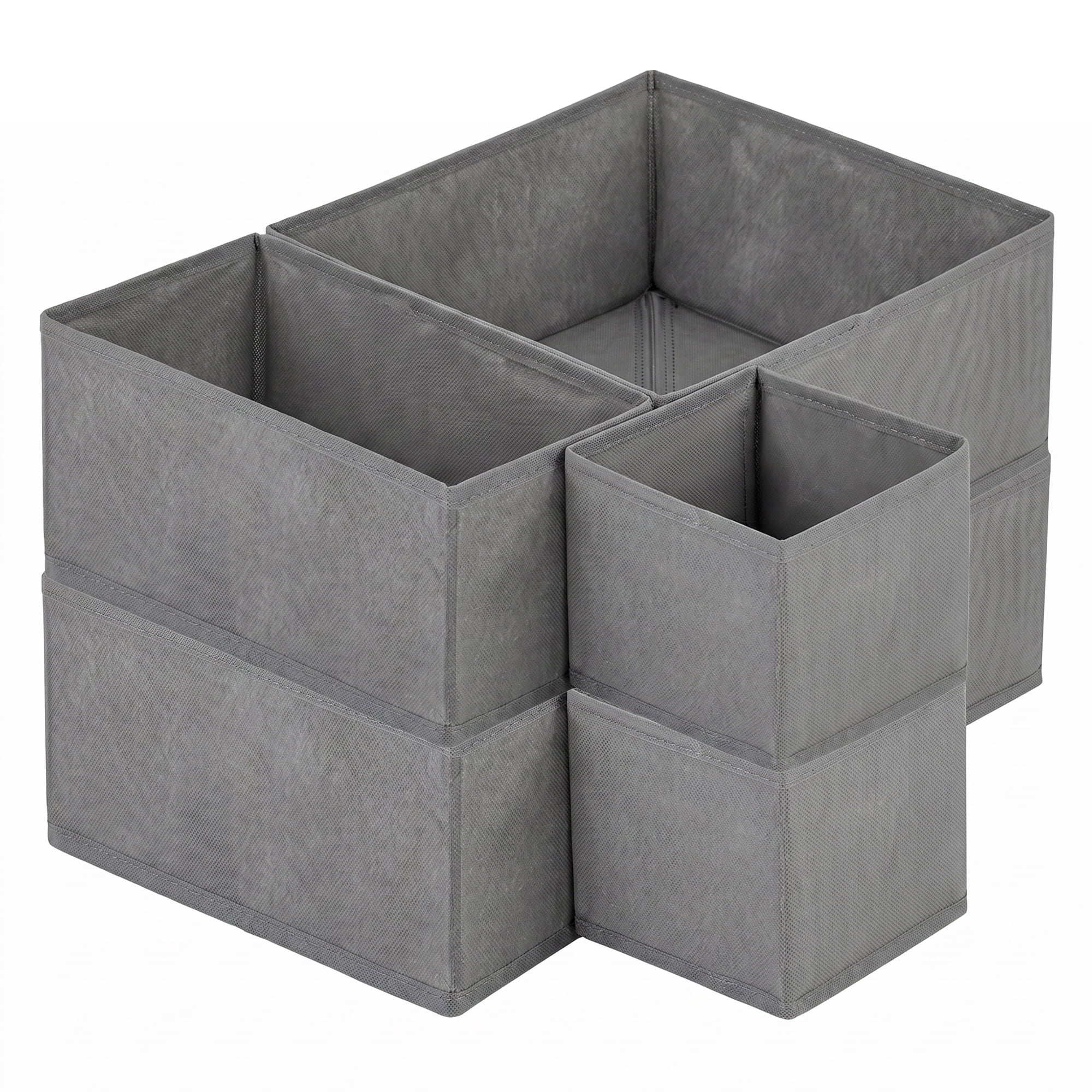 Unique Bargains Collapsible Storage Bin with Zipper for Shelves Closet ...