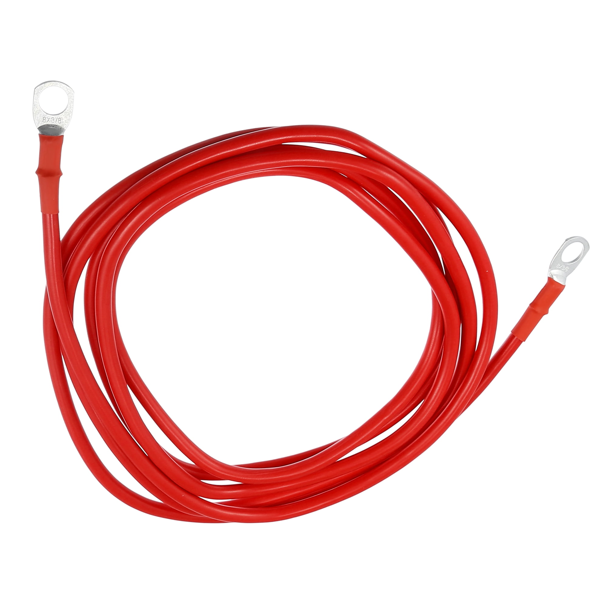 Unique Bargains Copper Battery Inverter Cable 8 AWG Gauge 3/8inch ...