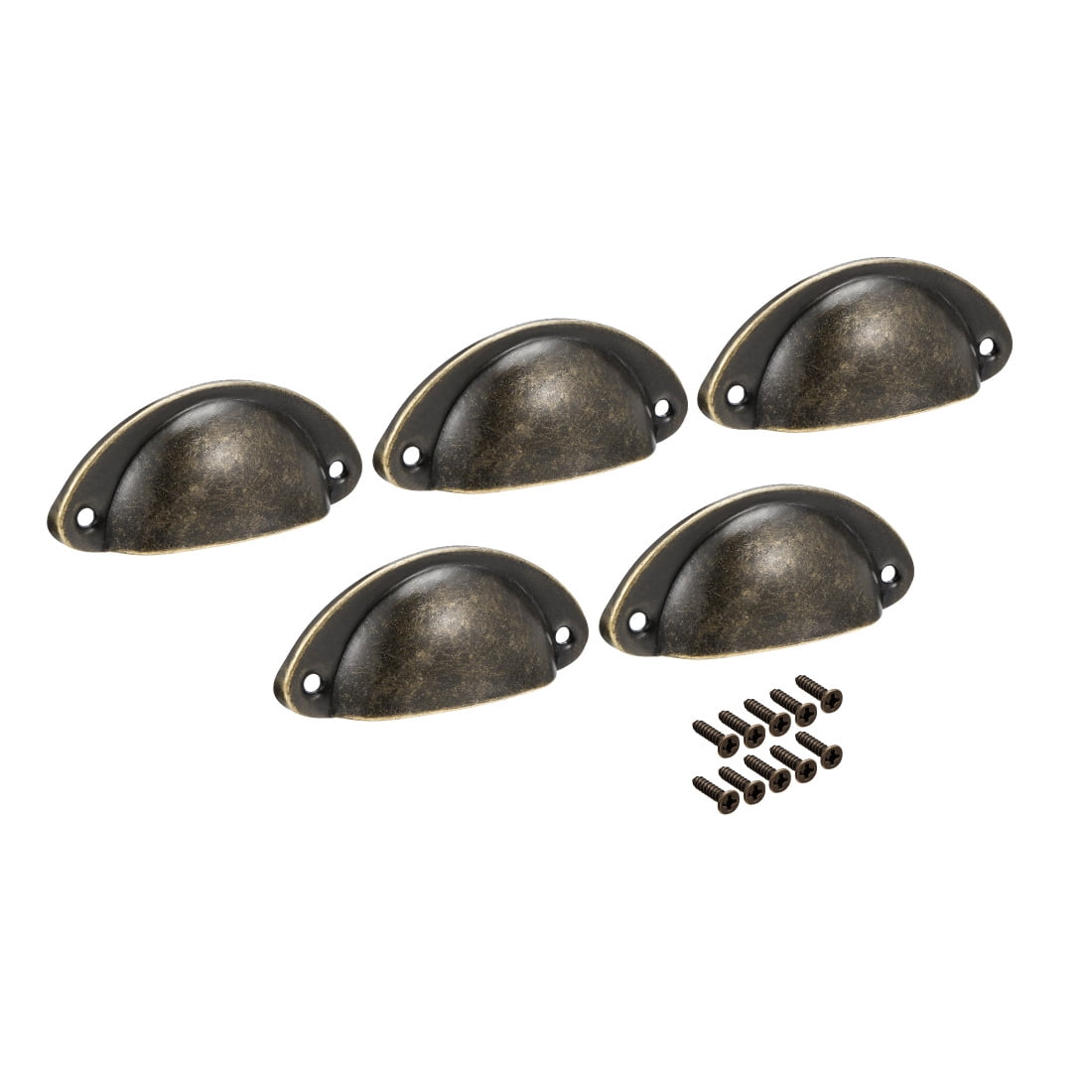 Unique Bargains Cup Pulls Carbon Steel Shell Handles Bronze Tone for ...