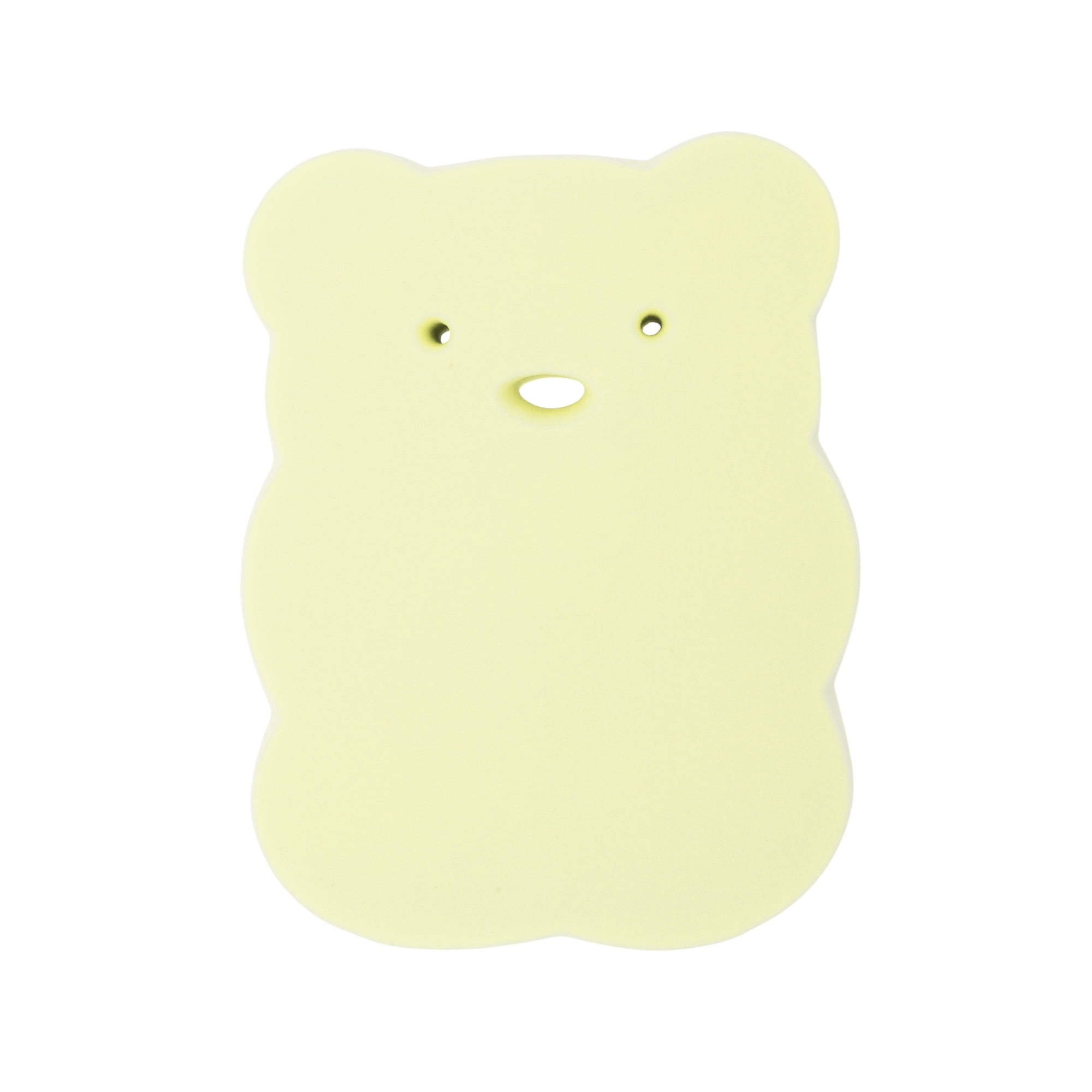 Unique Bargains Cute Bears Shape Bath Sponge Body Scrubber1 Pc Yellow ...