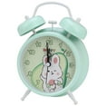 Unique Bargains Cute Rabbit Pattern Alarm Clock Green - Pear 4.6"L x 2. ...