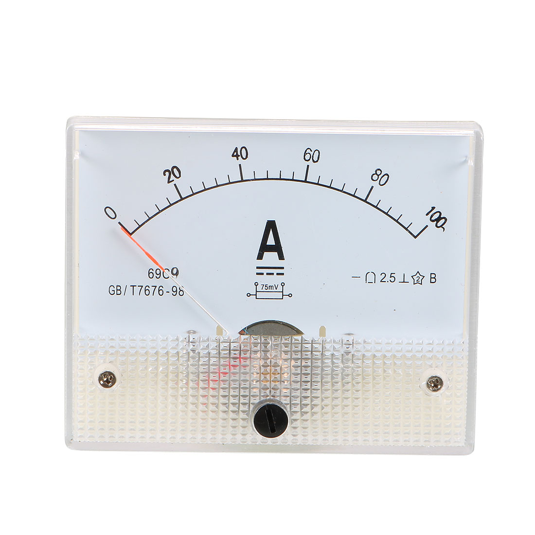 Unique Bargains DC 0-100A Rectangle Panel Meter Gauge Current Analogue ...