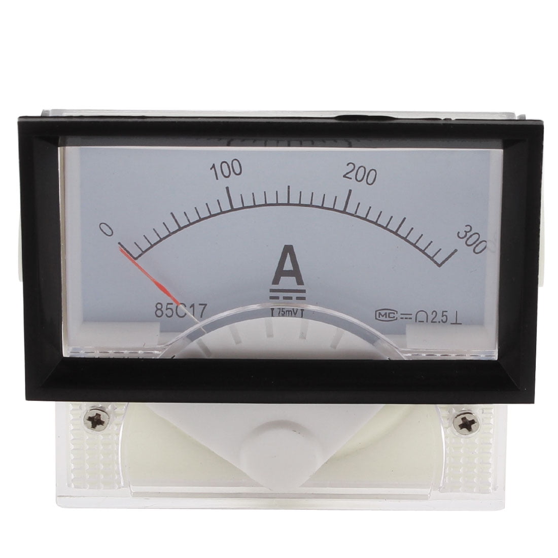 Unique Bargains DC 0-300A Rectangle Analog Panel Ammeter Gauge Ampere ...