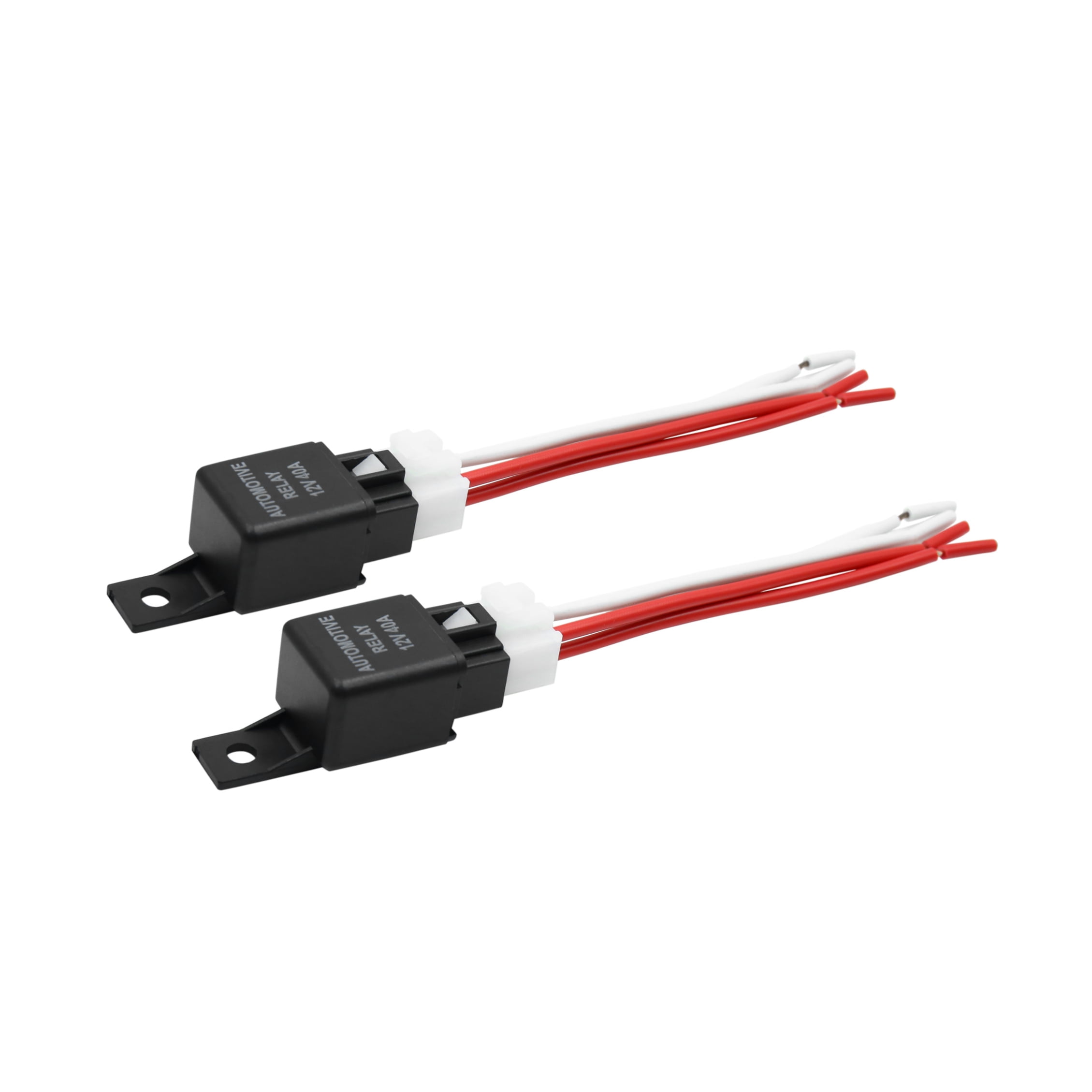 Unique Bargains DC 12V 40A SPST 4 Pin Car Relay with 4 Wires Harness ...