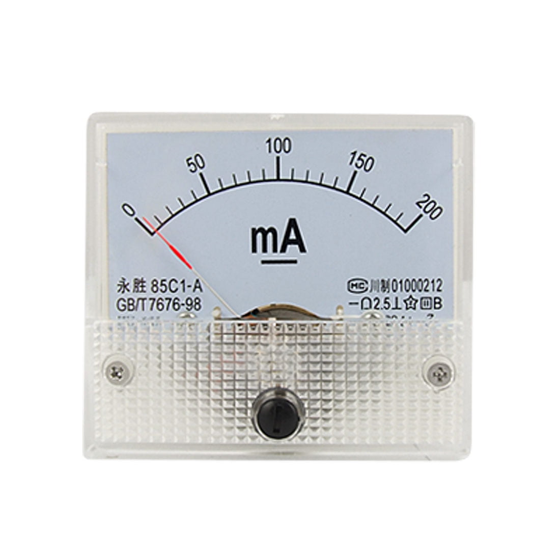 Unique Bargains DC 200mA Analog Current Panel Meter Ammeter 85C1-A ...