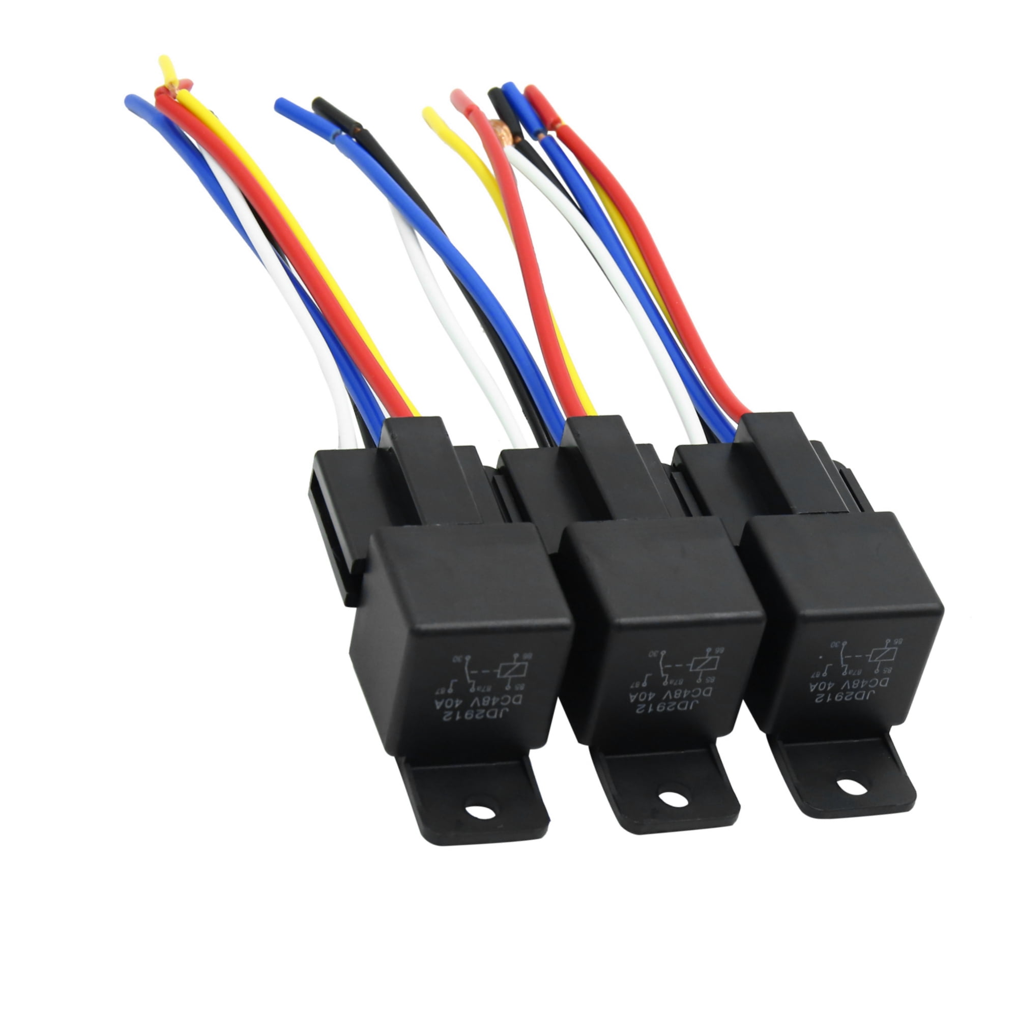 48V 40A Fuse Relay Switch 12V 40A Relay Box 6 Way ATC/ATO Fuse Relay ...