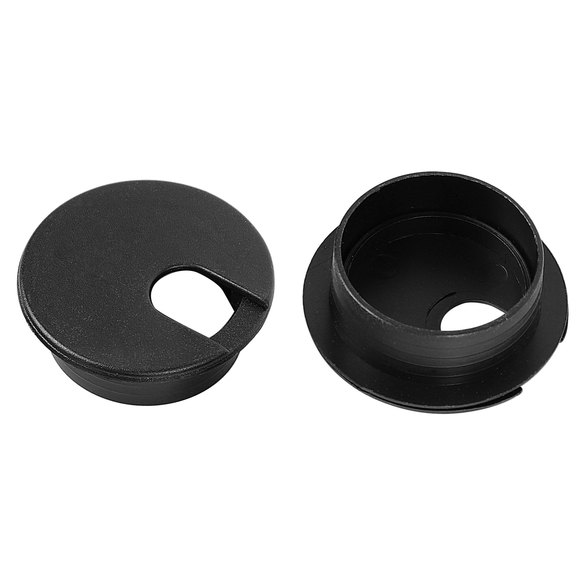 4 Packs Desk Grommet Black, PC Computer Desk Table Wire Grommet, Cable ...