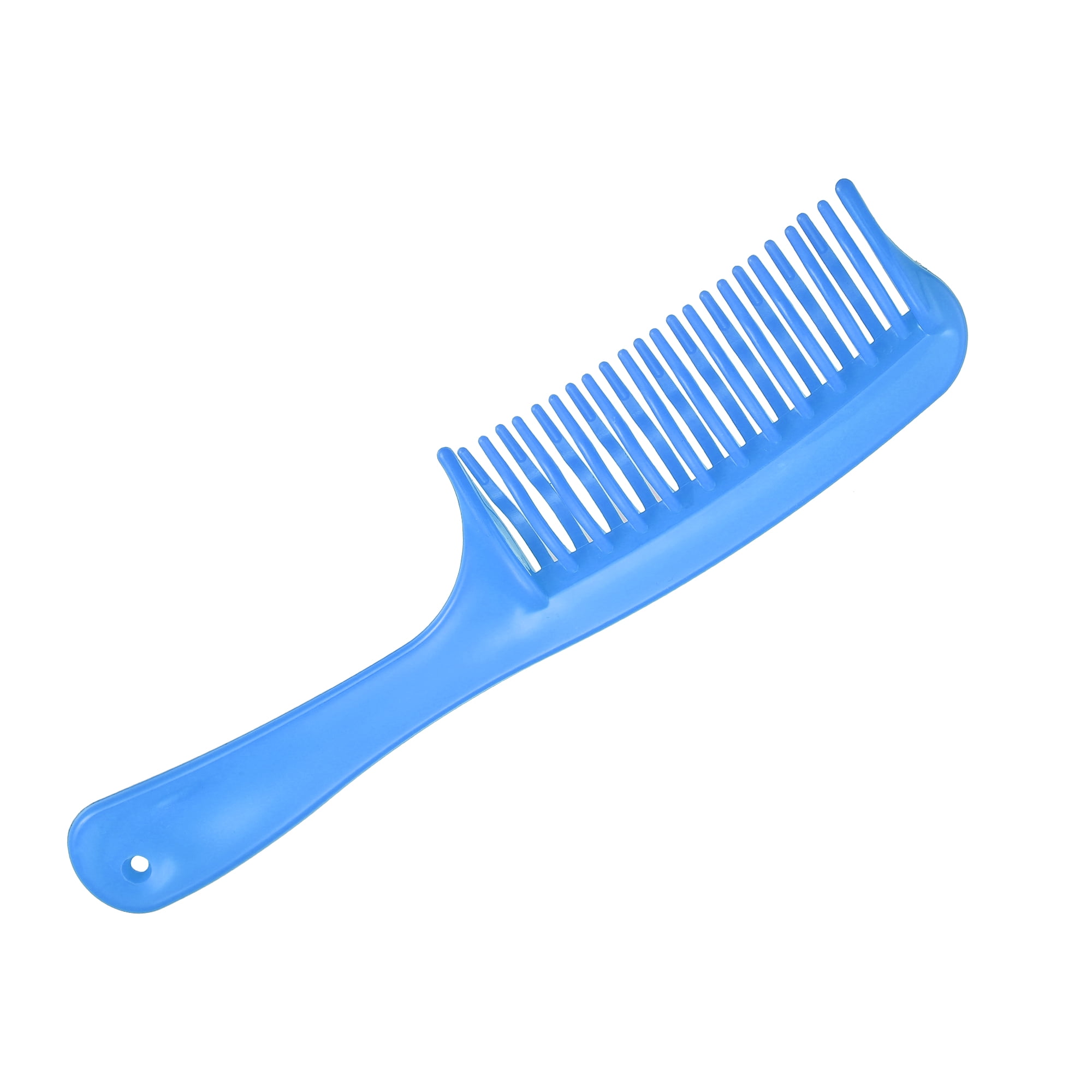 Unique Bargains Blue Detangling Hair Comb, Double Row Teeth, Styling ...