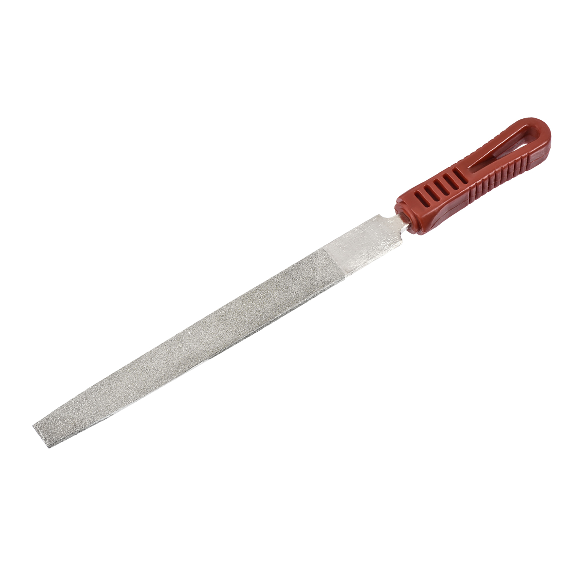 Unique Bargains Diamond File 8 inch Flat File Diamond Coated Plastic ...