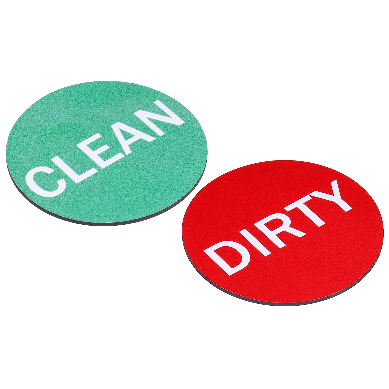 Unique Bargains Dishwasher Magnet Clean Dirty Sign Round Red Green ...