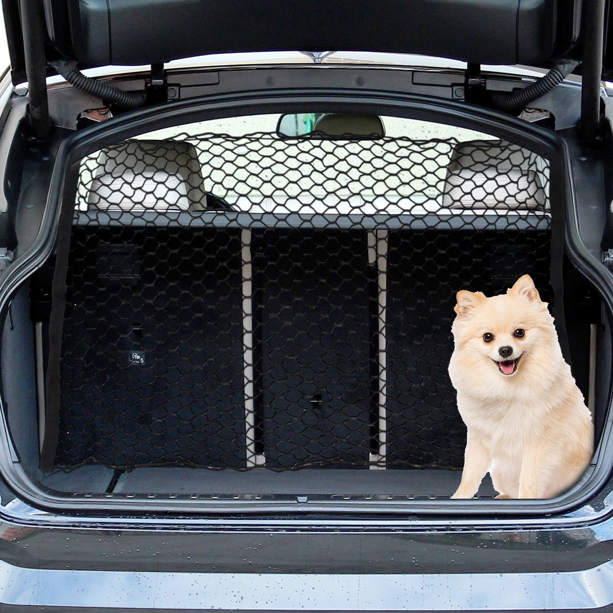 Unique Bargains Dog Car Net Barrier Pet Barrier Car Net for SUV Pickup ...
