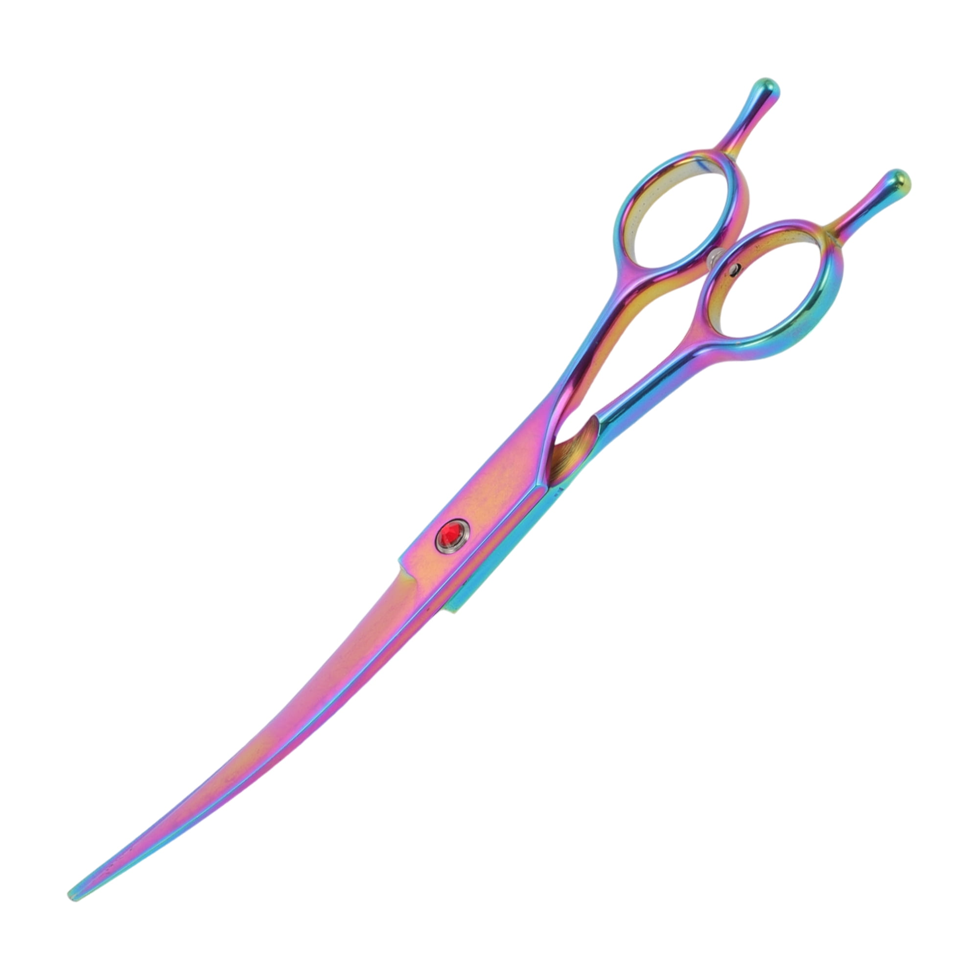 Unique Bargains Dog Grooming Scissors with Ergonomic Handle Upper Bend ...